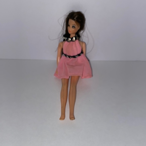 topper | Toys | Vintage Topper Dancing Angie Dawn Pink Black Dress Dark ...